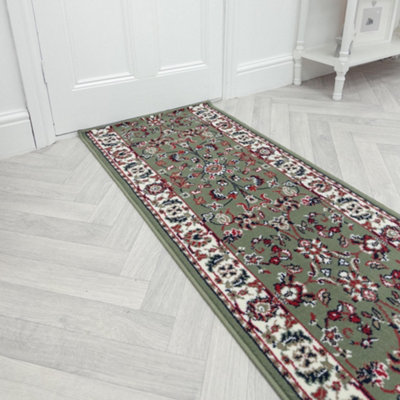 Persian Green Hall Runner Carpet Runner Rug