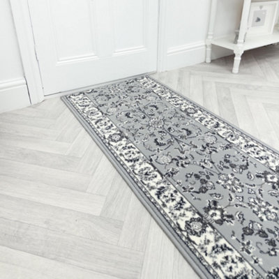 Persian Grey Hall Runner Carpet Runner Rug