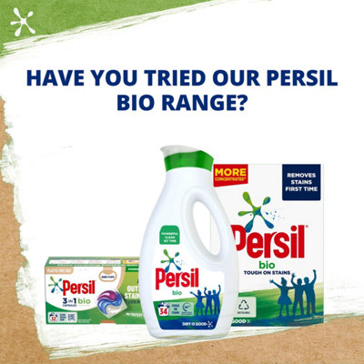 Persil 3-in-1 Washing Capsules Powerful Clean First time Bio 32 Washes ...