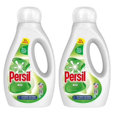 Persil Bio Laundry Washing Liquid Detergent 1.431L, 53 Washes, 2Pk
