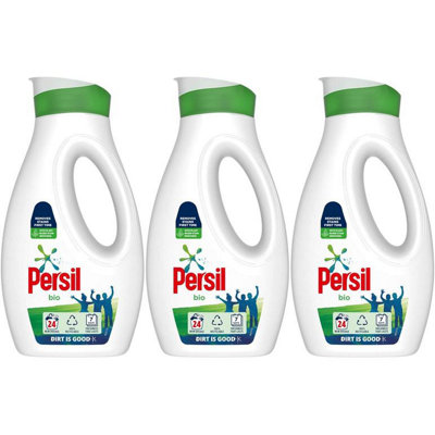 Persil Bio Laundry Washing Liquid Detergent, 24 Washes, 648ml (Pack of ...