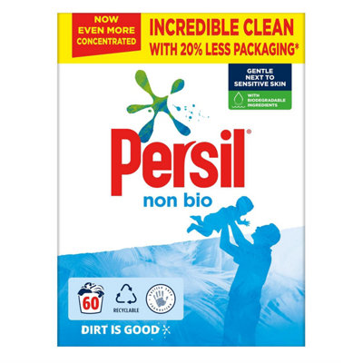 PERSIL NON-BIO WASHING POWDER WITH BIODEGRADABLE INGREDIENTS, 60 WASHES ...
