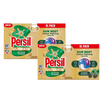 Persil XL Ultimate Washing Capsules Active Clean Stain Removal 38 ...