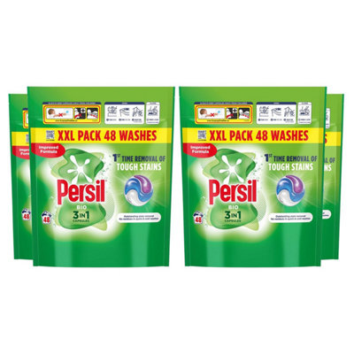 Persil XXL 3 in 1 Washing Capsules Bio with Lasting Freshness 48 Washes ...