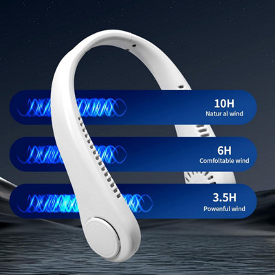 Personal Fan Wearable Neck Fans Rechargeable Cooling Neck Fan 3 Wind ...