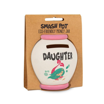 Personalised Smash Pot Moneybox - Daughter - With Over 100 Popular ...
