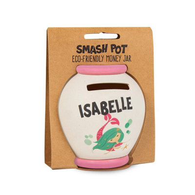 Personalised Smash Pot Moneybox - Isabelle - With Over 100 Popular ...