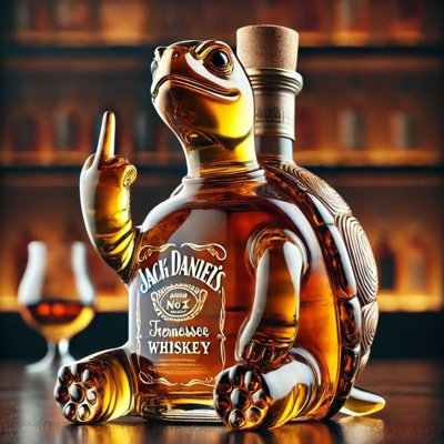 Personalized Turtle Whiskey Collection Bottle - Style 1
