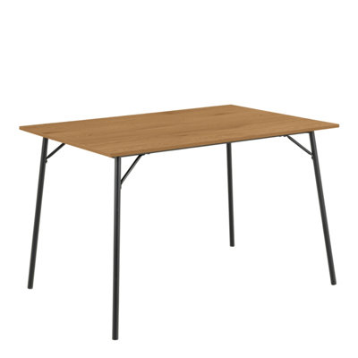 Peru Dining Table in Black and Oak