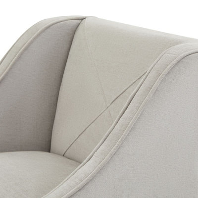 Perugia Modern Upholstered Bar Stool with Rustic Wooden Legs