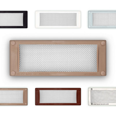 Pest Proofing Air Brick Cover by MouseMesh - Large Black 255mm(W) x ...