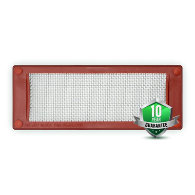 Pest Proofing Air Brick Cover by MouseMesh - Small Brick Red 255mm(W) x ...