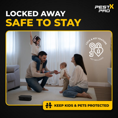 Pest X Pro Fang Pre Baited Mouse Bait Stations 10 Pack - Secure Indoor ...