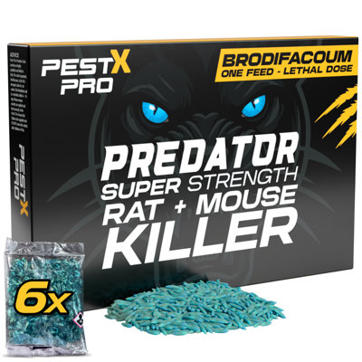 Pest-X Pro Predator Single-Feed Rat & Mouse Poison Sachets - Super ...
