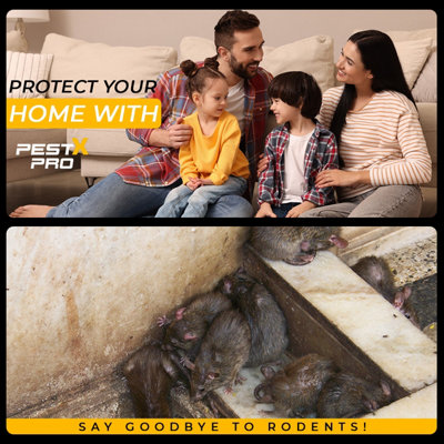 Pest X Pro Shadow Rat Trap Box 2 Pack Heavy Duty, Reusable Rodent Trap ...