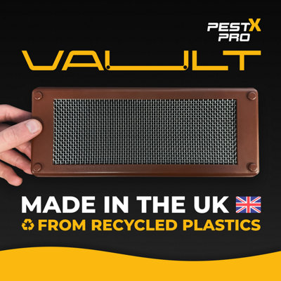 Pest-X Pro Vault Air Brick Covers 254mm x 102mm - 2 Pack Rodent Control ...