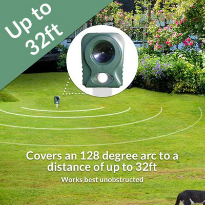 Pestbye Battery Operated Cat Repellent V2 Ultrasonic Cat Scarer with ...