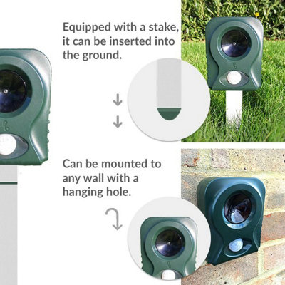 Pestbye Battery Operated Cat Repellent V2 Ultrasonic Cat Scarer with ...