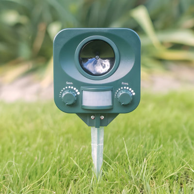 Pestbye Solar Powered Cat Repellent Waterproof Ultrasonic Repeller Cat ...