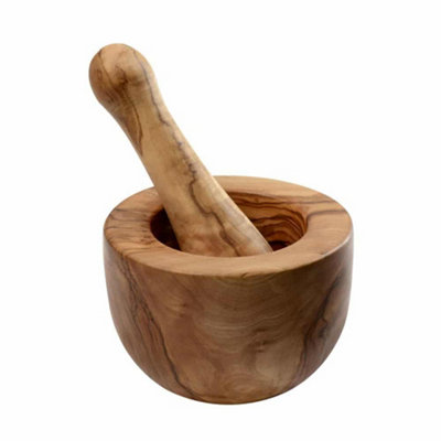 Pestle and Mortar: 12cm Pestle and Mortar, Olivewood