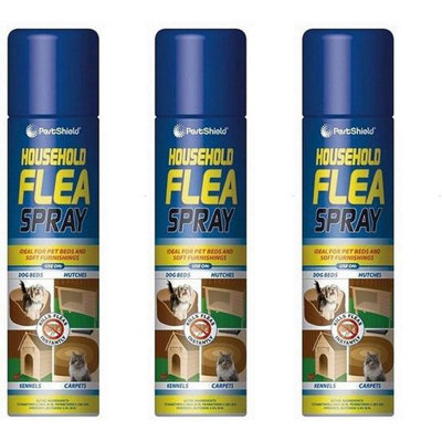 Pestshield Household Flea Spray - 200ml (Pack of 3)