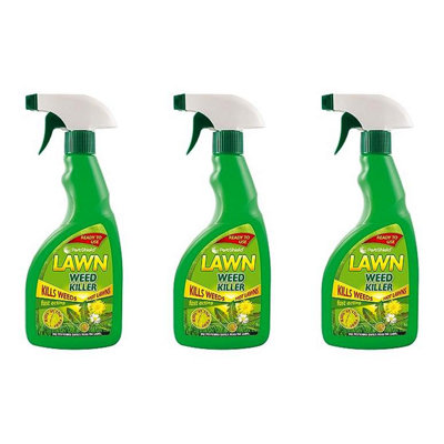 Pestshield Lawn Weed Killer 500ml (Pack of 3)