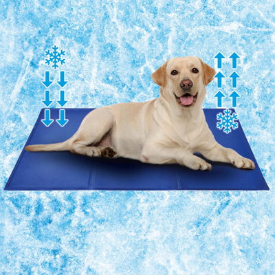 PET COOLING MAT 70X90CM - PRESSURE-ACTIVATED NON-TOXIC GEL, WATERPROOF ...