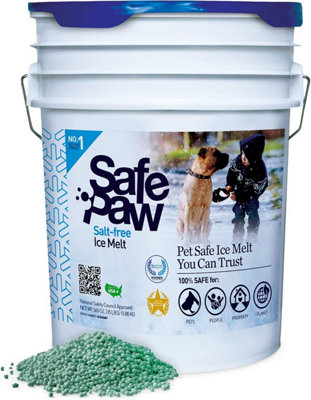 Pet-Safe Ice Melt, Safe Paw 35lb Sub Zero Non-Toxic, Salt & Chloride Free