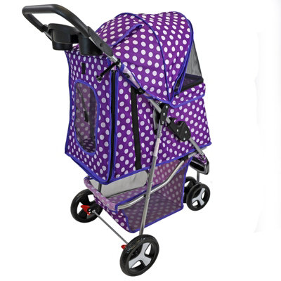 Pet Stroller Dog Cat Puppy Pram Pushchair Travel Cart Jogging Buggy ...