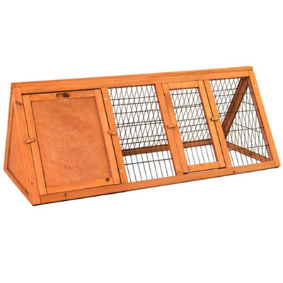 Buy Pet Vida Large Triangle Wooden Pet Hutch Rabbit, Guinea Pig, Bunny ...