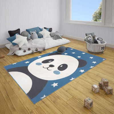 Peter Panda Rug 80 x 150cm / Cute & Cozy Panda-Themed Rug for Kids Rooms