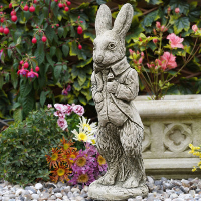 Peter Rabbit Stone Statue Animal Garden Outdoor Decoration Ornament ...