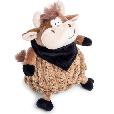 Petface Farmyard Buddies Chunky Cow Plush Dog Toy