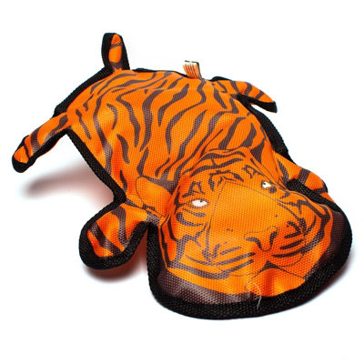 Petface Seriously Strong Plush Tiger Dog Toy
