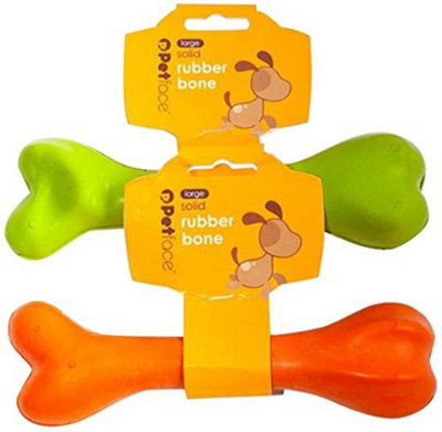 Petface Solid Rubber Bone Dog Toy, 20 cm | DIY at B&Q