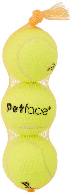 Petface Super Tennis Balls for dogs, throw and fetch, outdoor exercise ...