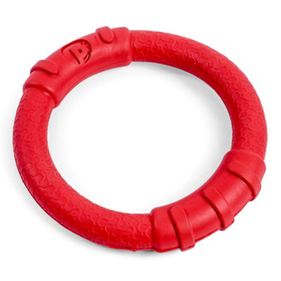 Petface Toyz Rubber Ring Dog Toy, Small, Red | DIY at B&Q