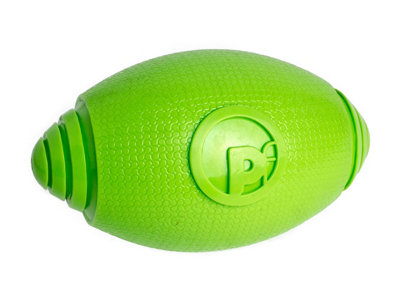 Petface Toyz Rugby Ball Dog Toy, Large, Green | DIY at B&Q