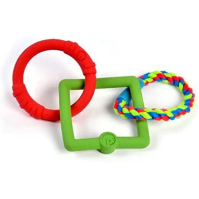 Petface Toyz Triple Tug Ring Dog Toy