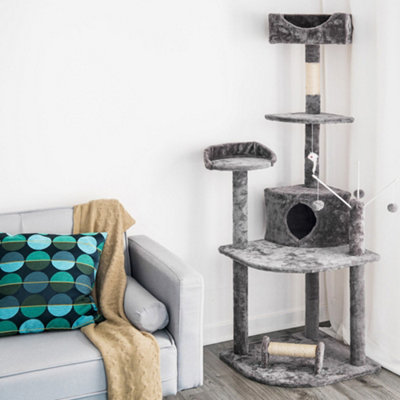 PETLICITY 4 Tier Cat Activity Tree And Scratching Post