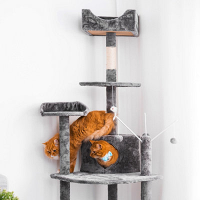 PETLICITY 4 Tier Cat Activity Tree And Scratching Post