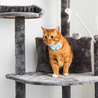 PETLICITY 4 Tier Cat Activity Tree And Scratching Post