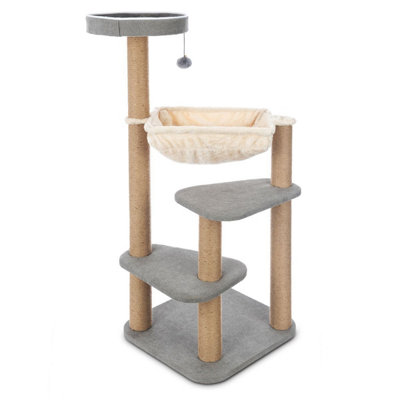 PETLICITY 4-Tier Cat Tree for Indoor Cats - Multi-Level Play & Climbing ...