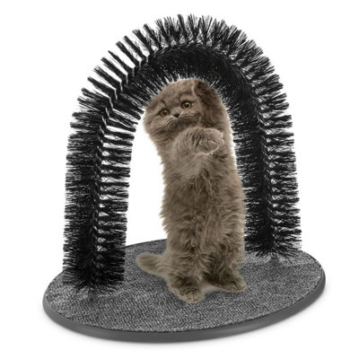 PETLICITY Cat Bristle Grooming Scratcher Arch