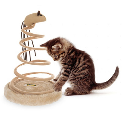 PETLICITY Cat Spiral Spring Toy for Indoor Cats - Interactive Spring ...