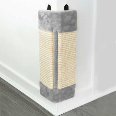 PETLICITY Wall-Mounted Cat Corner Scratching Post