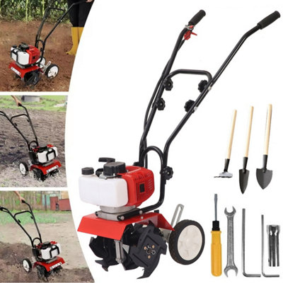 Petrol Cultivator Rotavator Tiller Garden Allotment Soil Vegetable Patch