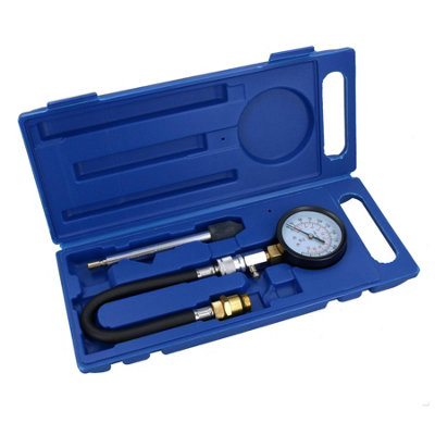Petrol Engine Compression Tester Kit 0 - 300 Psi 14 + 18mm Spark Plug ...