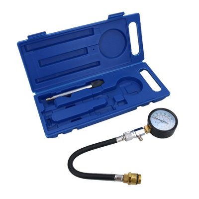 Petrol Engine Compression Tester Kit 0 - 300 Psi 14 + 18mm Spark Plug ...