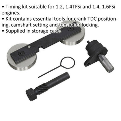 Petrol Engine Timing Tool Kit for VW Audi 1.2 1.4TFSi 1.6FSi ...
